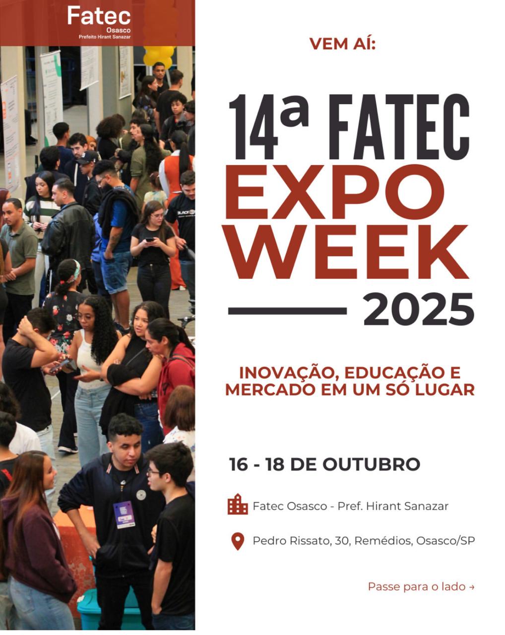 Fatec Osasco realiza a 14ª Fatec Expo Week - Nova Difusora
